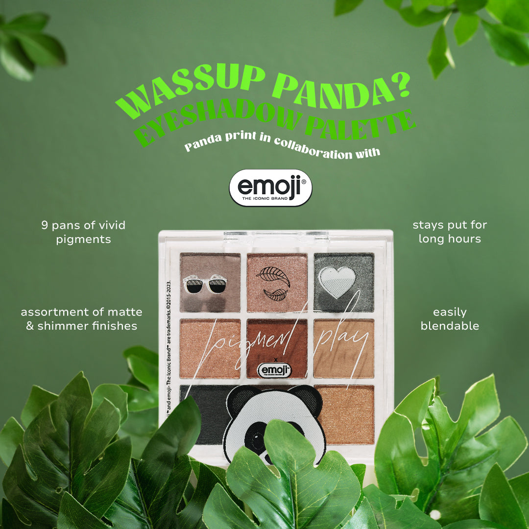 Pigment Play X Emoji Eyeshadow Palette- Wassup Panda? – HOK Makeup