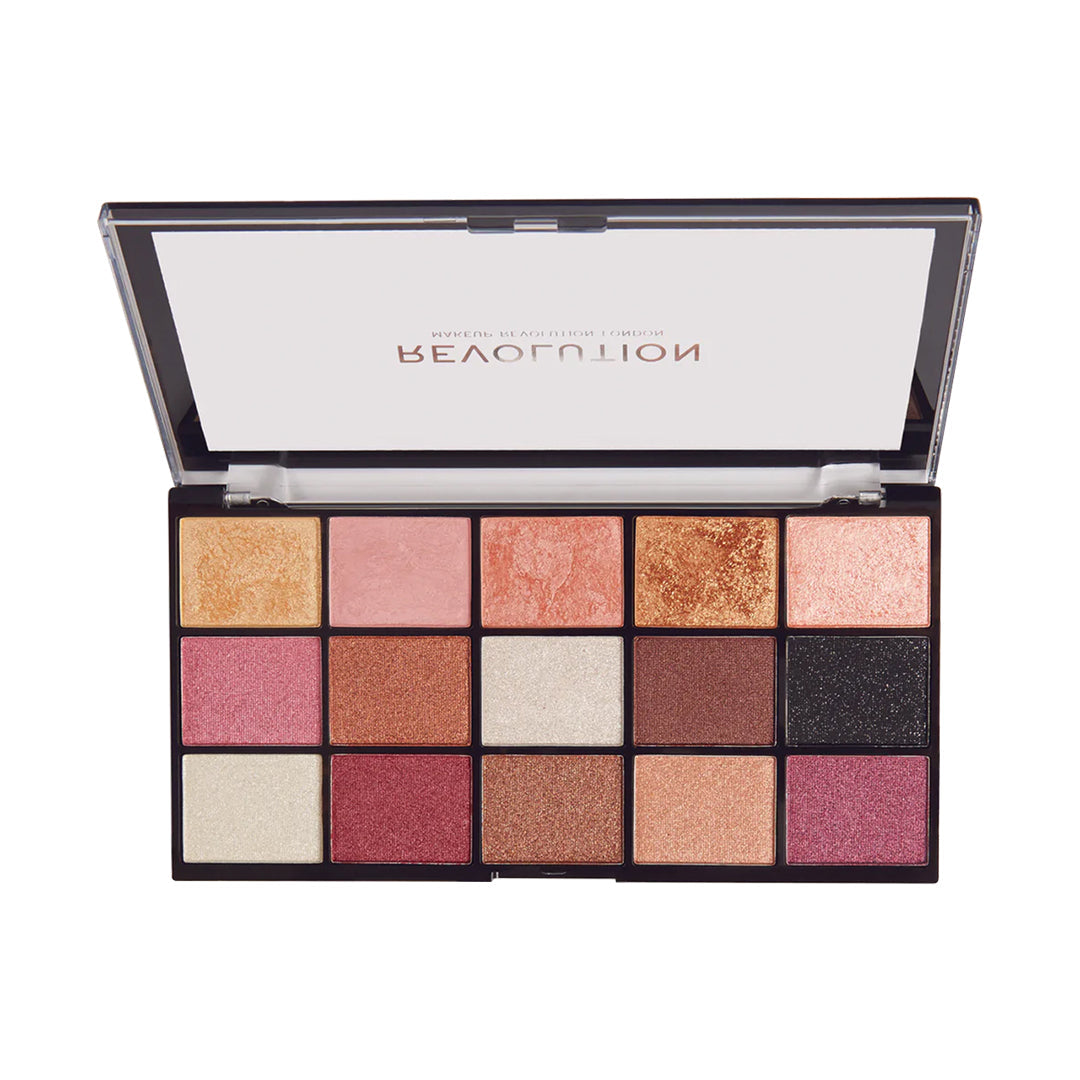 Shop Makeup Revolution Reloaded Eyeshadow Palette Red Alert online at ...