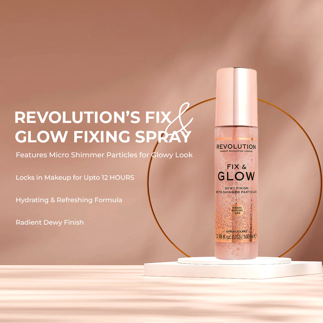 Buy Makeup Revolution Fix & Glow Fixing Spray online at Hokmakeup – HOK ...
