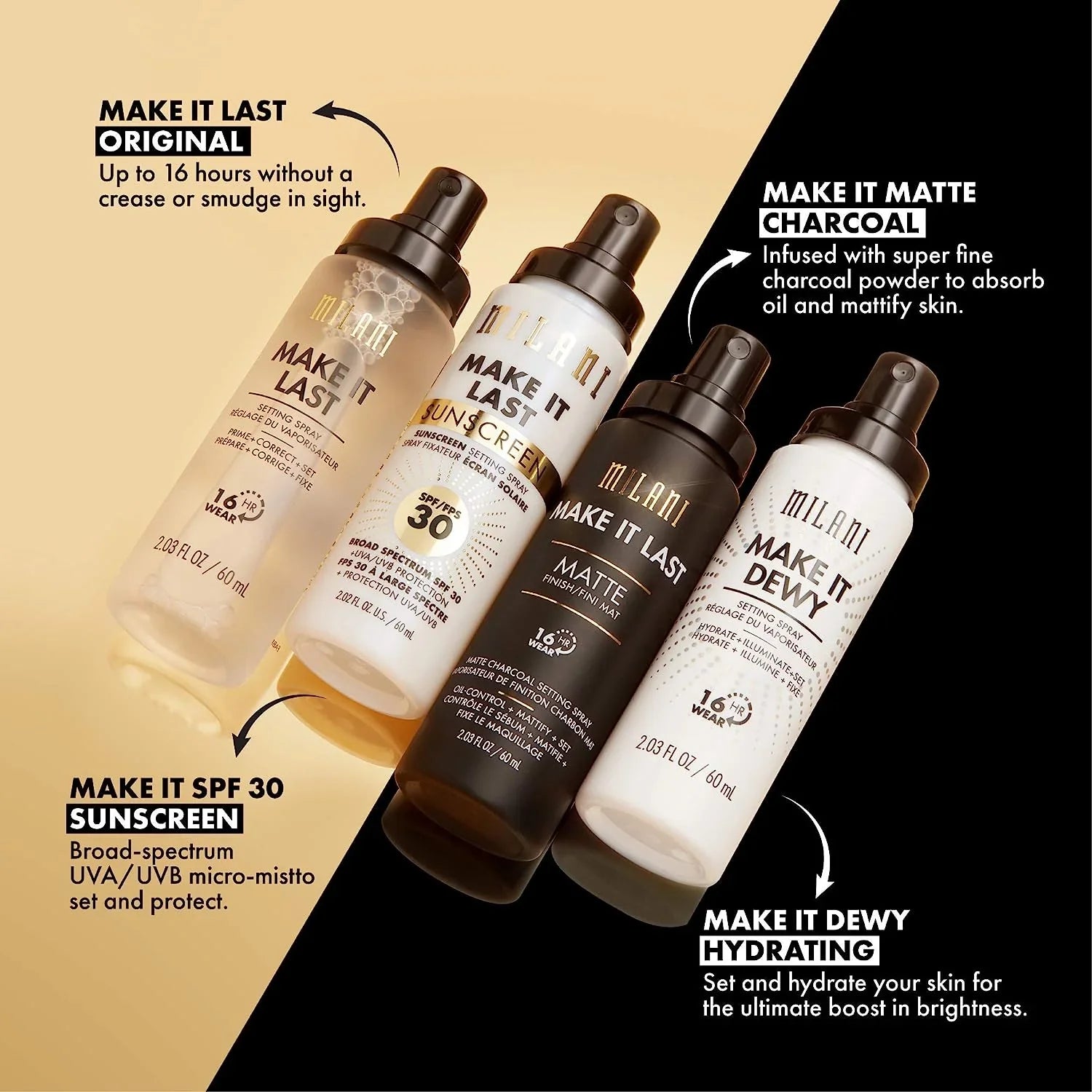Shop Milani Make It Last Natural Finish Setting Spray Prime + Correct ...