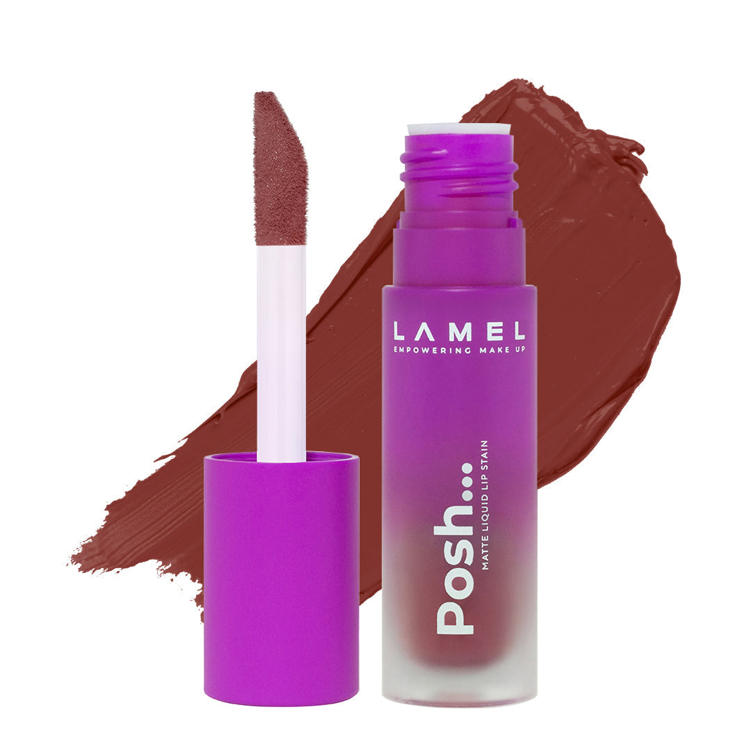 Shop LAMEL Posh Matte Liquid Lip Stain - Matte Lipstick - HOK Makeup