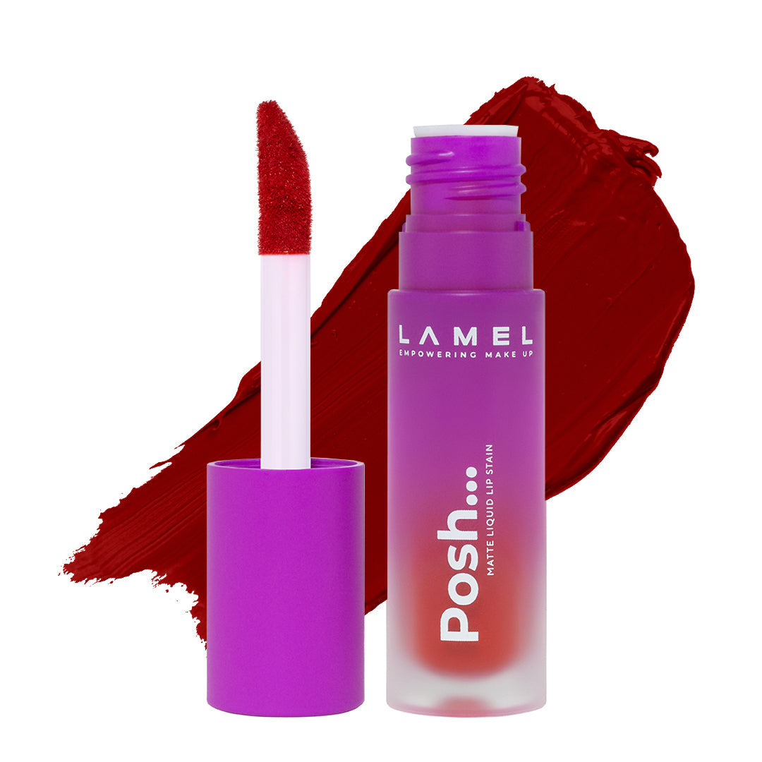 Shop LAMEL Posh Matte Liquid Lip Stain - Matte Lipstick - HOK Makeup