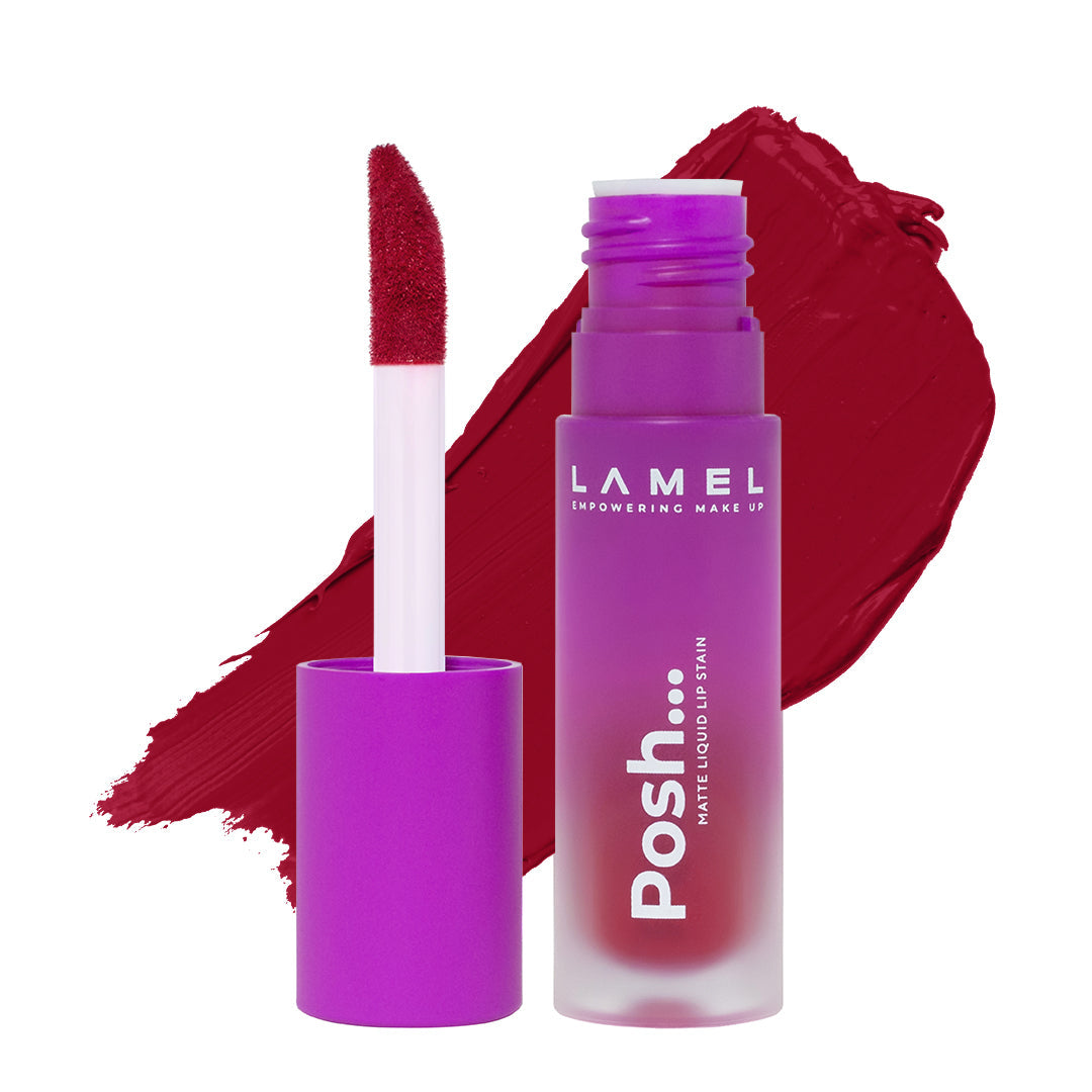 Shop LAMEL Posh Matte Liquid Lip Stain - Matte Lipstick - HOK Makeup