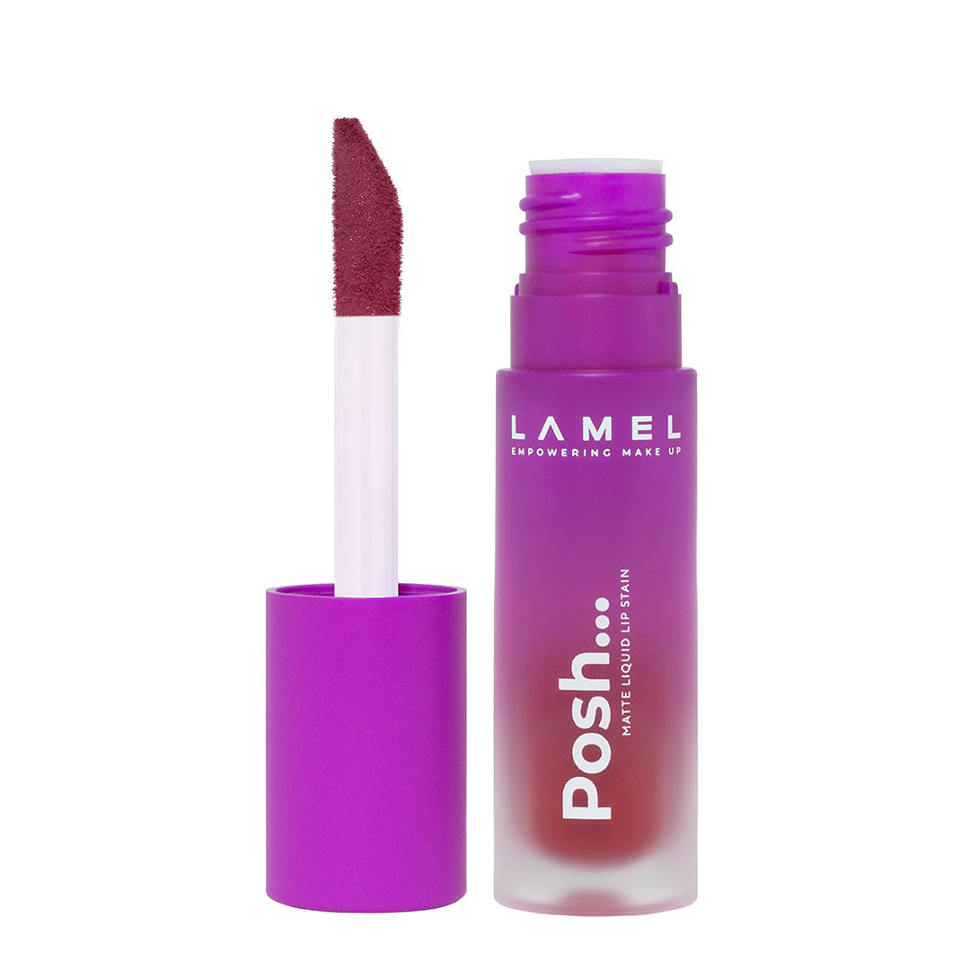 Shop LAMEL Posh Matte Liquid Lip Stain - Matte Lipstick - HOK Makeup