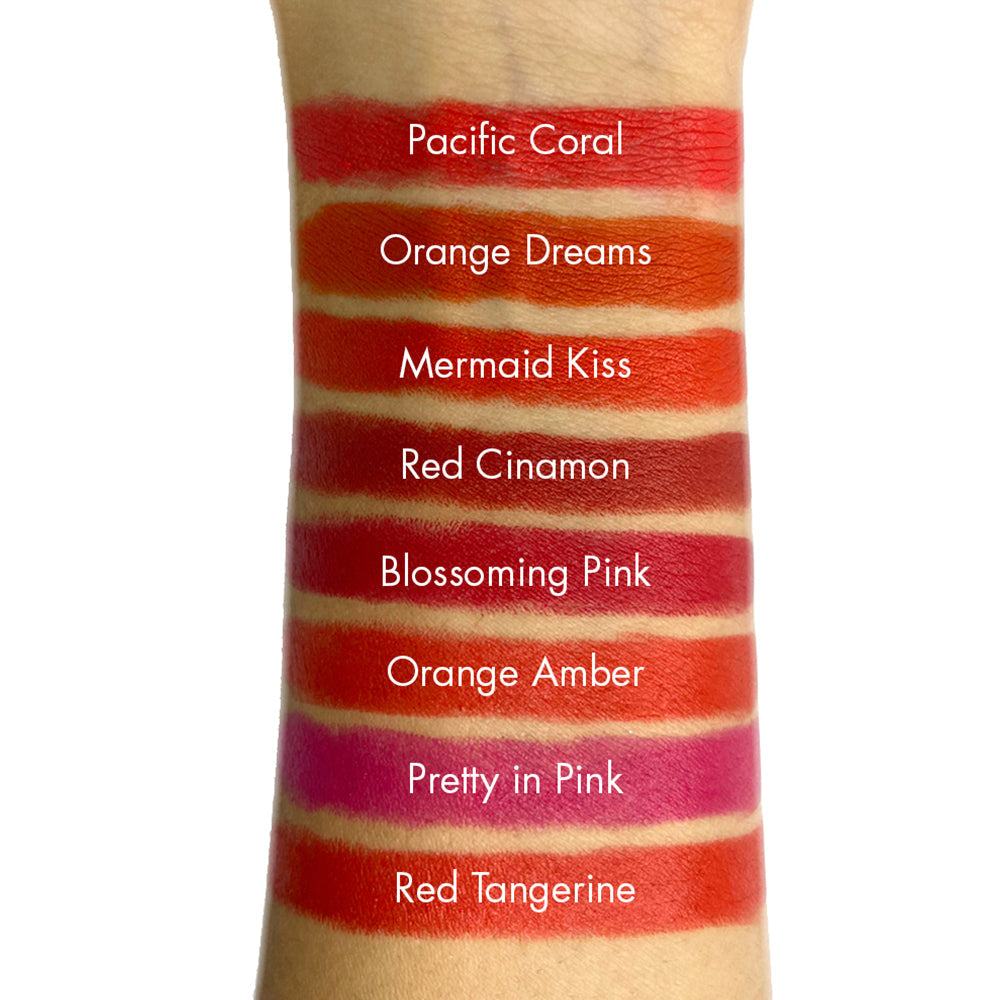 Rosy Gold Red Cinamon Matte Lipstick – HOK Makeup